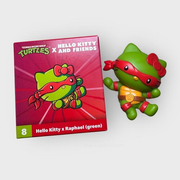 McDonald's | Toys | Hello Kitty X Tmnt Raphael Figure 8 Green Nib ...
